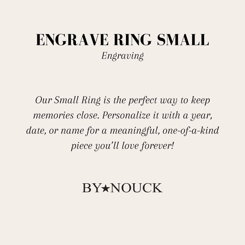 Engrave Ring Small – ByNouck Jewelry